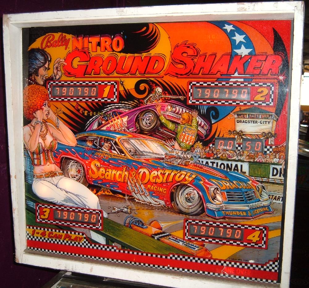 Bally Nitro Ground Shaker Groundshaker pinball machine - collector buying