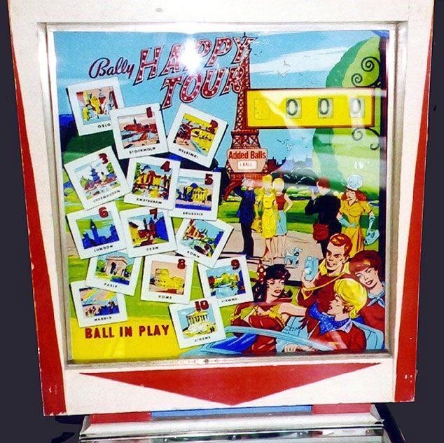 Bally Grand Tour Happy Tour pinball machine 1964 USA coin operated ...