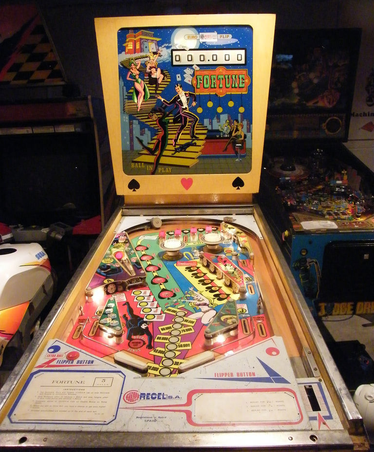 Recel Lady Luck, Recel Fortune pinball machine 1976 coin operated ...