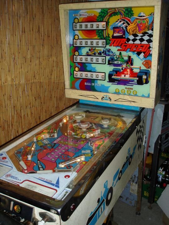 Recel Top Speed, Recel Top Racer pinball machine 1975 coin operated ...