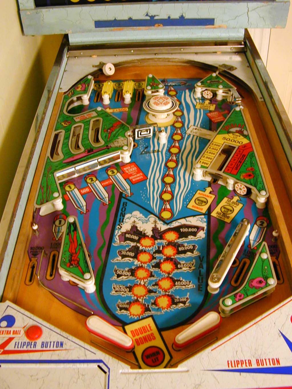 Recel Underwater, Recel Torpedo pinball machine 1976 coin operated ...